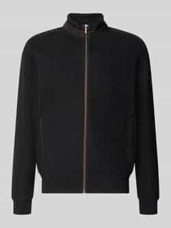 Bugatti Sweatjacke mit Label-Details