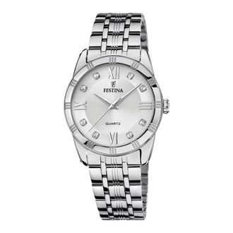 Festina Femme, Accessoires, Gris, Taille: ONE Size Montre Ronde &agrave; Quartz