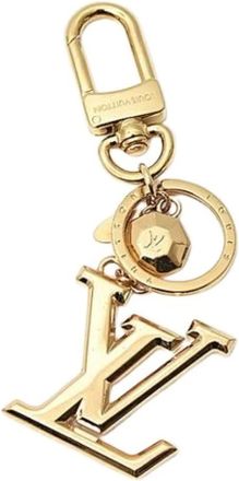 Louis Vuitton unisex, Pre-owned, Jaune, Taille: ONE Size Porte-cl&eacute;s en tissu Pre-owned