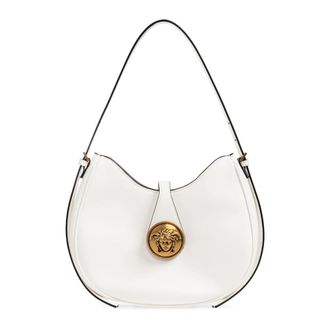 Versace Embl&egrave;me Nappa Hobo Bag - - Bags - Damen - Wei&szlig; - ONE SIZE