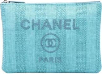 Chanel Pre-owned Tissu sacs-chanel - Femme - Pre-owned - Bleu - Taille: ONE Size