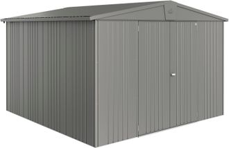 BIOHORT Ger&auml;tehaus BIOHORT Europa Gr. 7, verschiedene Farben, grau (quarzgrau, metallic), Ger&auml;teh&auml;user, Stahl, Qualit&auml;ts-Ger&auml;teschuppen aus Metall