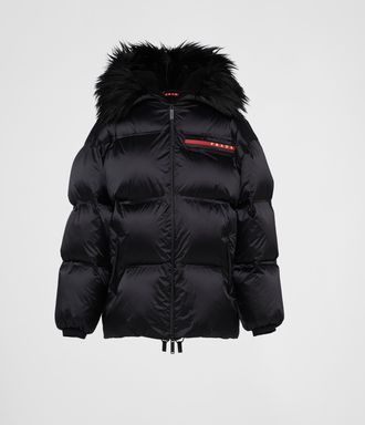 Prada Daunenjacke aus technischem Re-Nylon