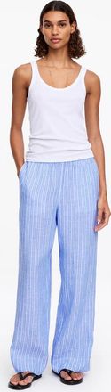 Arket Leinenhose -Blau