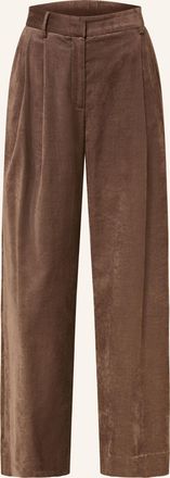 Antonelli Antonelli Firenze Marlenehose Palma Aus Samt braun