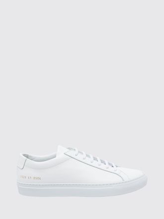 Common Projects Baskets Achilles Low en cuir de veau lisse avec logo lamin&eacute;