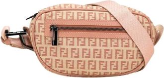 Fendi Pre-owned Zucchino Canvas Crossbody - Femme - Pre-owned - Beige - Taille: ONE Size