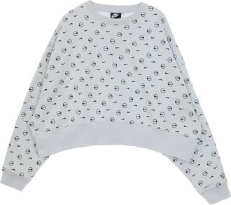 Nike Crewneck-Sweatshirt mit Allover-Print - - Sport - Herren - Grau - S