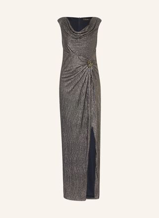 Vera Mont Abendkleid Mit Glitzergarn grau