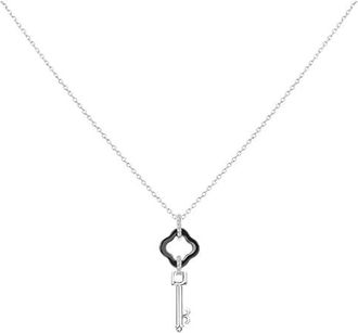 Ceranity Collier avec Pendentif - Argent 925 - Oxyde de Zirconium - 45 cm - 1-72/0056-N