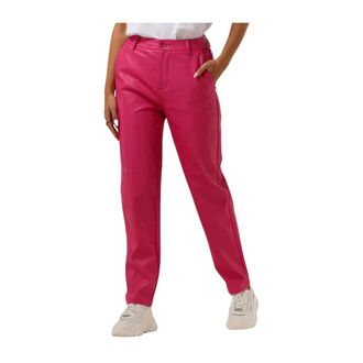 ALIX The Label Logo Fo Lederhose - - Trousers - Damen - Rosa - M