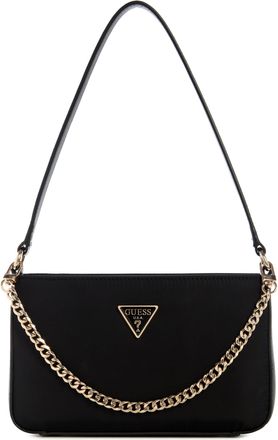 Guess Damen Gemma Top Zip Shoulder Bag Mini-Umh&auml;ngetasche, Schwarz