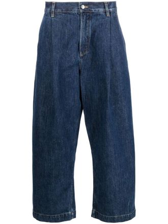 STUDIO NICHOLSON Push Wide-Leg-Jeans - Blau