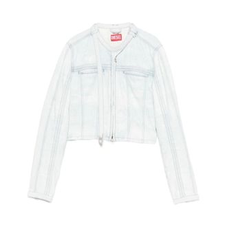 Diesel Femme, Vestes, Bleu, Taille: 40 FR Diesel Manteaux Clear Blue