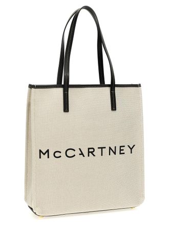 Stella McCartney Womens Cotton Canvas Tote Beige Polyester