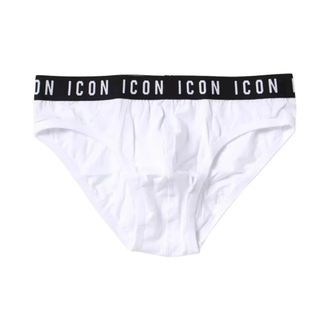 Dsquared2 Wei&szlig;e Baumwollslips mit ICON-Logo - - Underwear - Herren - Wei&szlig; - S