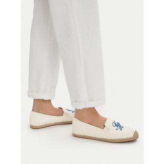 Tommy Hilfiger Espadrilles Tommy Hilfiger Th Script Summer Espadrille FW0FW09240 Wei&szlig;