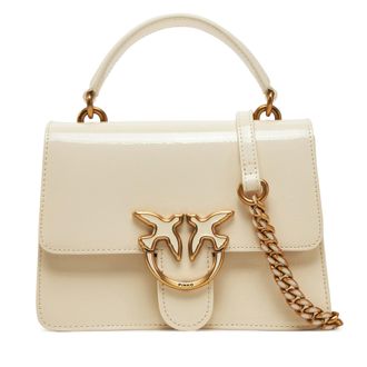 Pinko Handtasche PINKO Love One Top Handle Mini Light PE 25 PLTT 100071 A1UV Écru