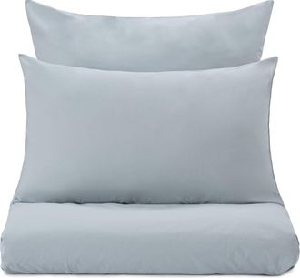 Urbanara Kissenbezug - Perpignan - Grüngrau - 80x80 cm 100% gekämmte Baumwolle - Kissenhülle, einzelner Bezug, Kopfkissenbezug, extra Kissenbezug