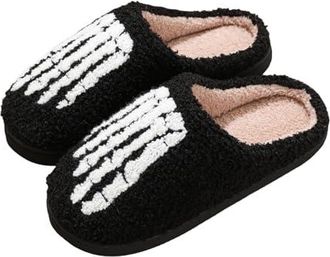 Generic Pantoufles dHalloween en forme de citrouille pour femme et homme - En peluche douce et chaude - Pour intérieur et extérieur - Pour chambre à coucher, 