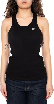 Lacoste Femme, Tops, Noir, Taille: 42 FR Canotta S/M