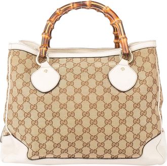 Gucci Crossbody Bags - Gucci GG Monogram Bamboo Handbag - Gr. unisize - in Bunt - f&uuml;r Damen