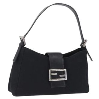 Fendi Pre-owned Cotton Shoulder Bag (Vintage) - - Pre-owned - Damen - Schwarzk - ONE SIZE