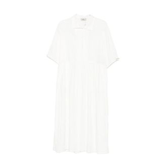Herno Kleid in Midil&auml;nge mit Kordelzug - - Dresses - Damen - Wei&szlig; - L