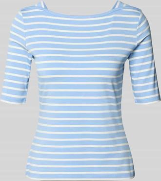 Comma Slim Fit T-Shirt aus Viskose-Mix