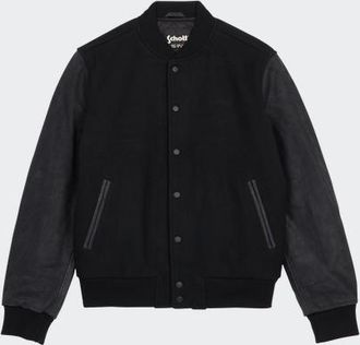Schott NYC Bomber regular-fit en laine mélangée - Taille M
