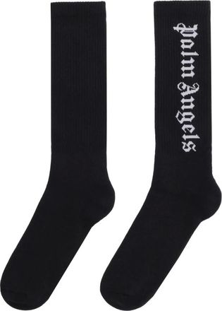 Palm Angels Homme, Sous-v&ecirc;tements, Noir, Taille: ONE Size Logo Socks