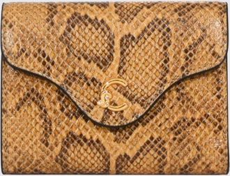 Coccinelle Rei&szlig;verschluss-Geldb&ouml;rse aus Leder mit Allover-Python-Print