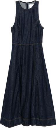 Reformation robe Pippa en jean - Bleu