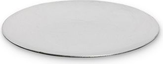 Matches 21 Deko-Teller 28 cm in Silber - Flacher Teller als Tischdeko Kerzenteller