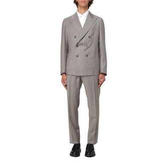 Tagliatore Nadelstreifen-Anzug im Double-Breasted-Stil - - Suits - Herren - Grau - XL