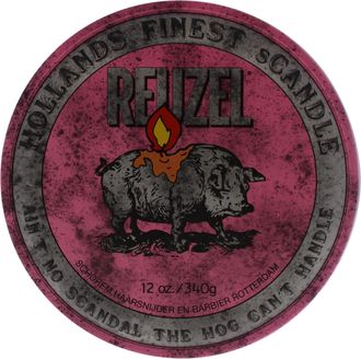 Reuzel Reuzel Pink Scandle 3-Wick - Eliminates Bathroom Odors - Finest Wax Blended From ReuzelS Traditional Pomme Fragrance - 80 Hours Burn Time - Stimulates