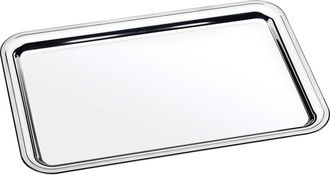 Tramontina 61712-480 Buena Serviertablett, Tablett aus Edelstahl, 49 x 33 cm, spülmaschinenfest, rostfrei Stainless Steel
