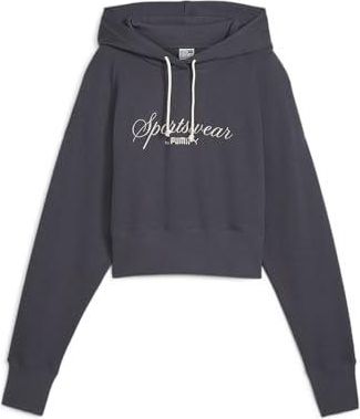 Puma Hoodie décontracté Classics+ Femme XS Galactic Gray