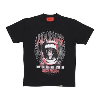 Vision Of Super Vision OF Super, Homme, Tops, Noir, Taille: M Cobra Mouth Print Tee T-shirt Noir