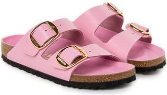 Birkenstock Sandales plates Arizona Big Buckle en cuir verni