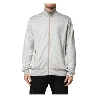 Dolce & Gabbana Cardigan mit Rei&szlig;verschluss - - Sweatshirts & Hoodies - Herren - Grau - 2XL