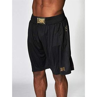 LEONE 1947 Short de Boxe, Noir, L, ABE11