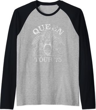 Queen Offizielles Tour 75 Wappen Logo Raglan