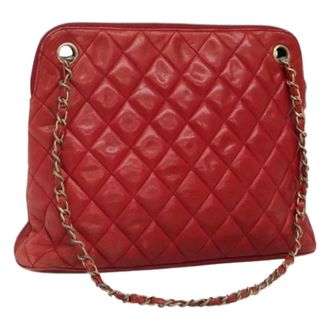 Chanel Pre-owned Leder Schultertasche - - Pre-owned - Damen - Rot - ONE SIZE