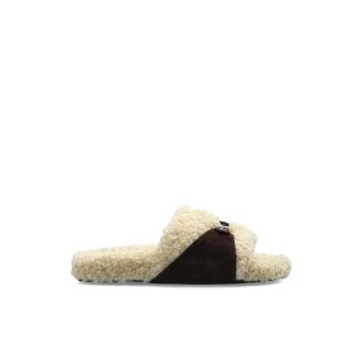 Balenciaga Furry Slide - - Shoes - Damen - Beige - 38 EU