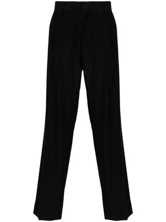 ÇANAKU Halbhohe Straight-Leg-Hose - Schwarz