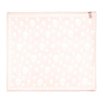 Alexander McQueen Skull Scarf 104 x 120 - - Accessories - Herren - Rosa - ONE SIZE