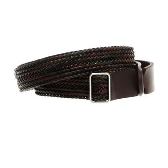 Orciani Homme, Accessoires, Vert, Taille: ONE Size Camouflage Interwoven Nobuckle Belt