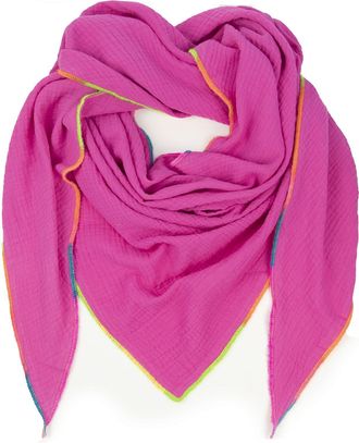 Glamexx24 XXL Schal f&uuml;r Damen oder Herren. Baumwollschal mit Farbverlauf an der Naht. Winterschal. Sehr warm und weich auf der Haut Made Italy