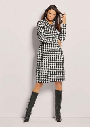 Madeleine Midikleid Rollkragenkleid mit Taschen